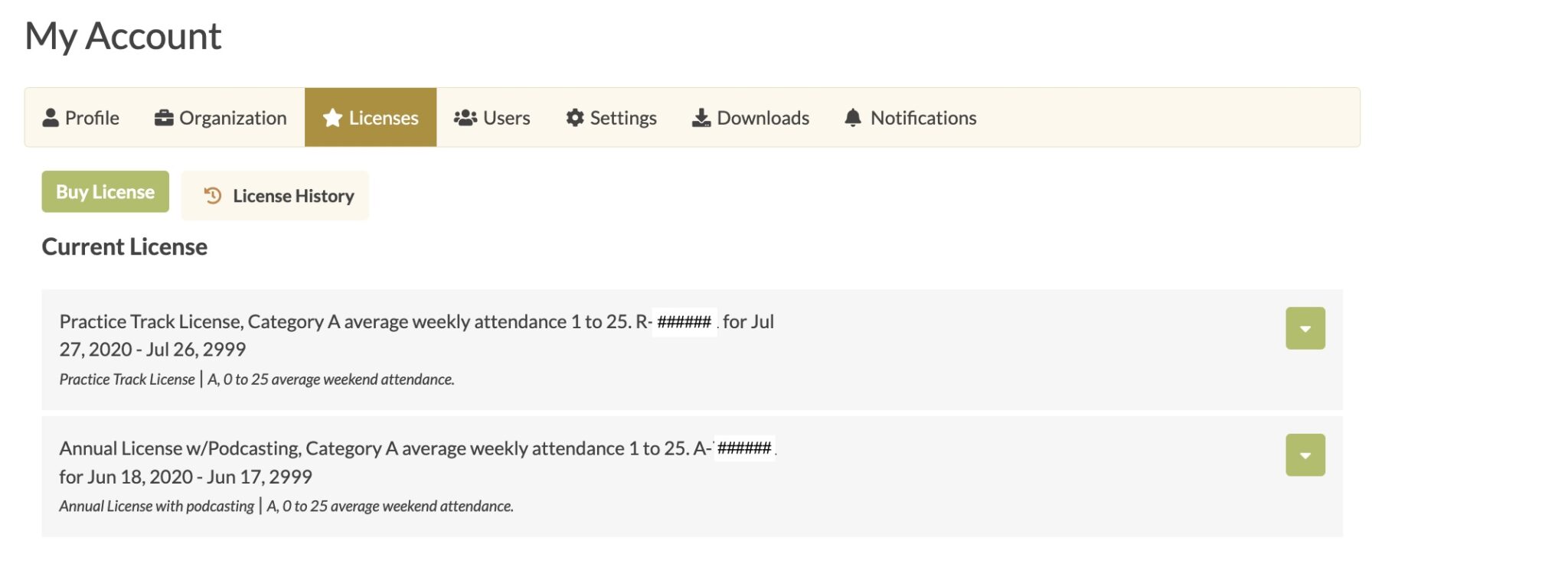 Updating Account Details – ONE LICENSE | Inspiring congregational song