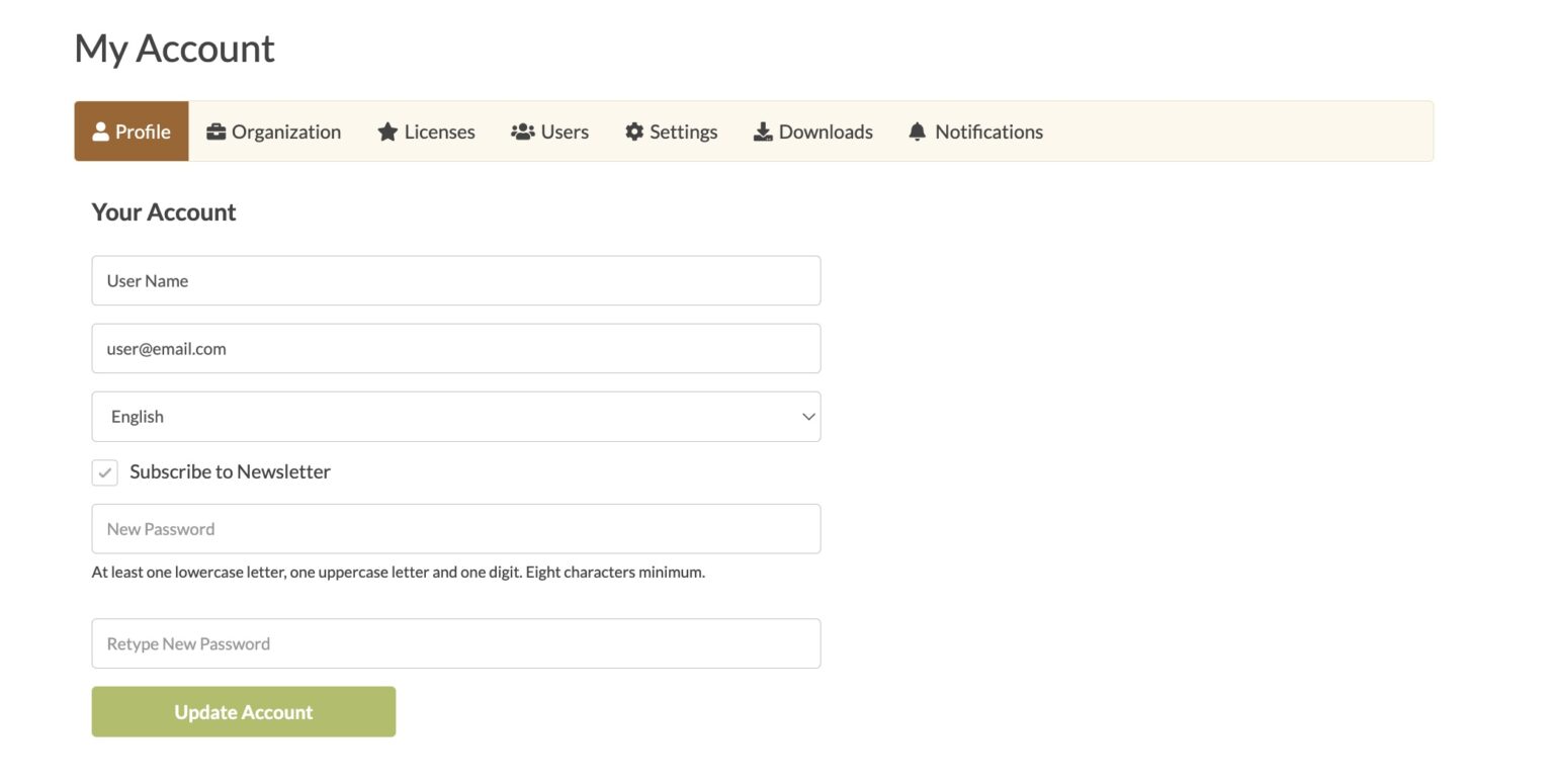 Updating Account Details – ONE LICENSE | Inspiring congregational song