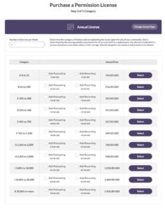 How to Buy a License – ONE LICENSE | Inspiring congregational song